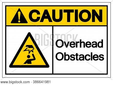 Caution Overhead Vector & Photo (Free Trial) | Bigstock