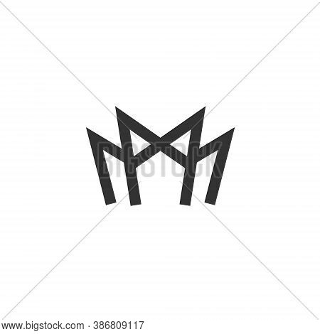 Double M Letter Vector & Photo (Free Trial) | Bigstock