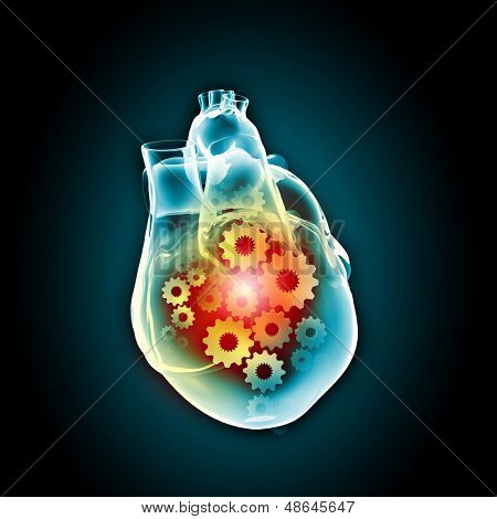 Human Heart Cog Gear Image & Photo (Free Trial) | Bigstock