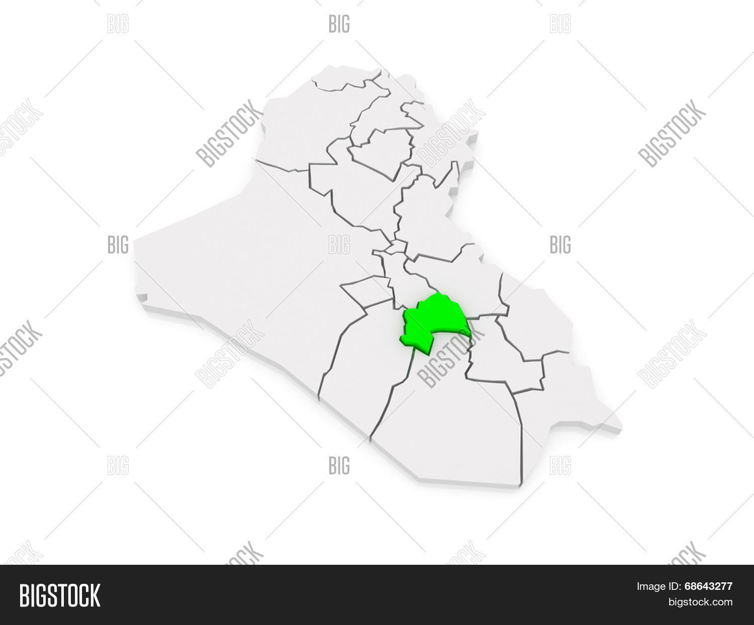 Map Quadisiya. Iraq. Image & Photo (Free Trial) | Bigstock