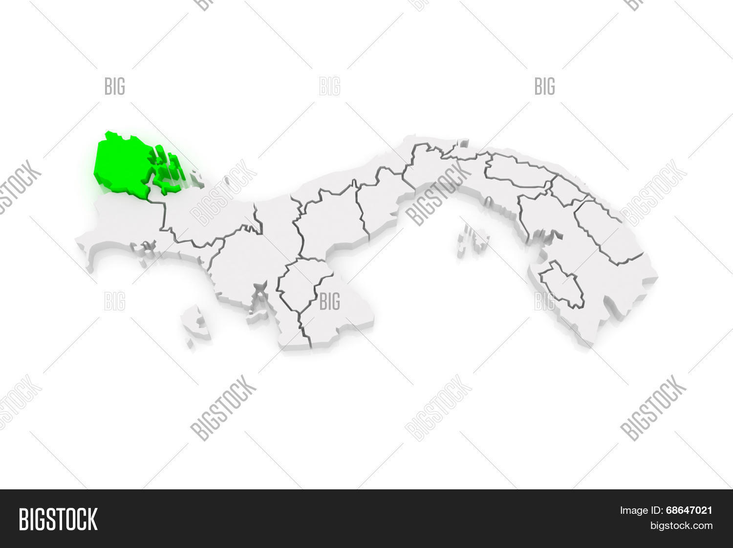 Map Bocas Del Toro. Image & Photo (Free Trial) | Bigstock