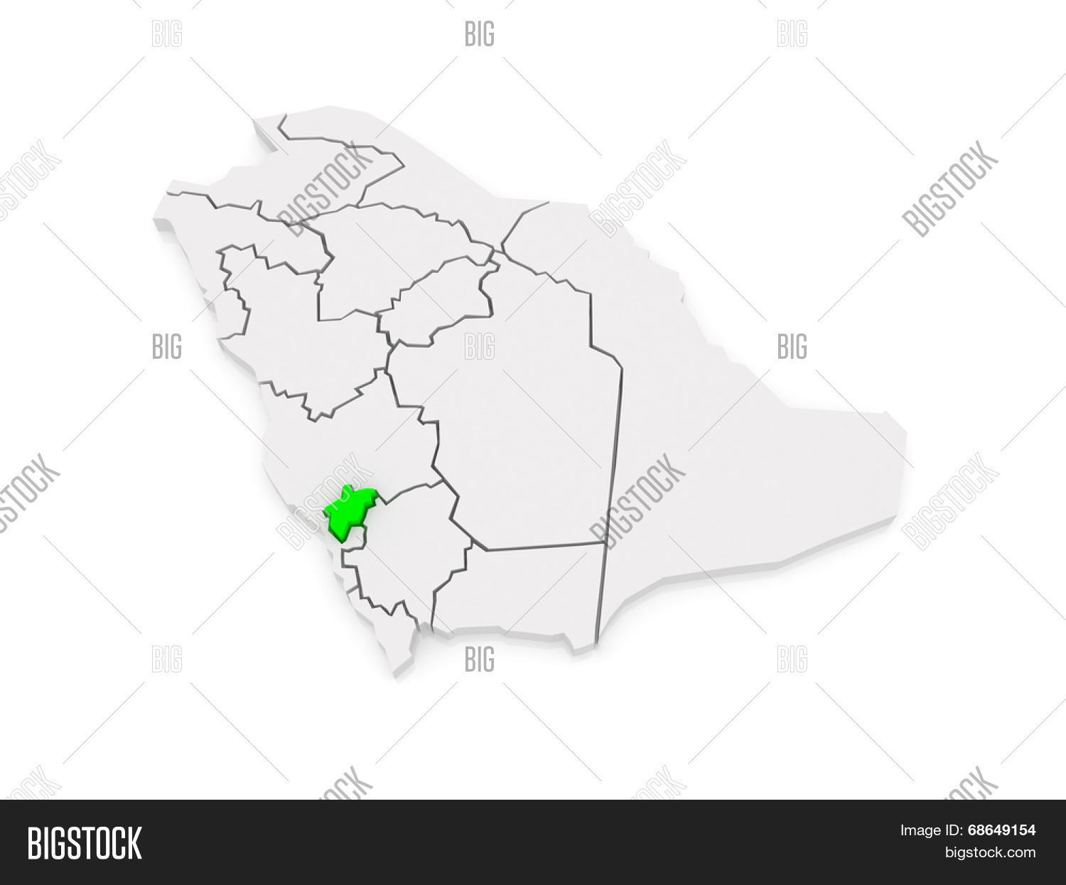 Map Al-Baha. Saudi Image & Photo (Free Trial) | Bigstock