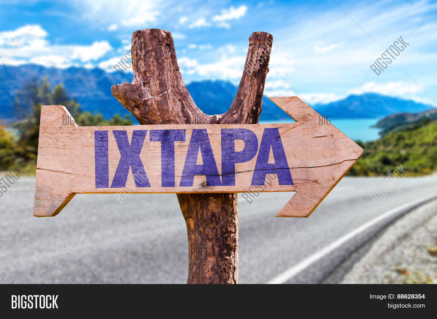 Ixtapa Wooden Sign Image & Photo (Free Trial) | Bigstock