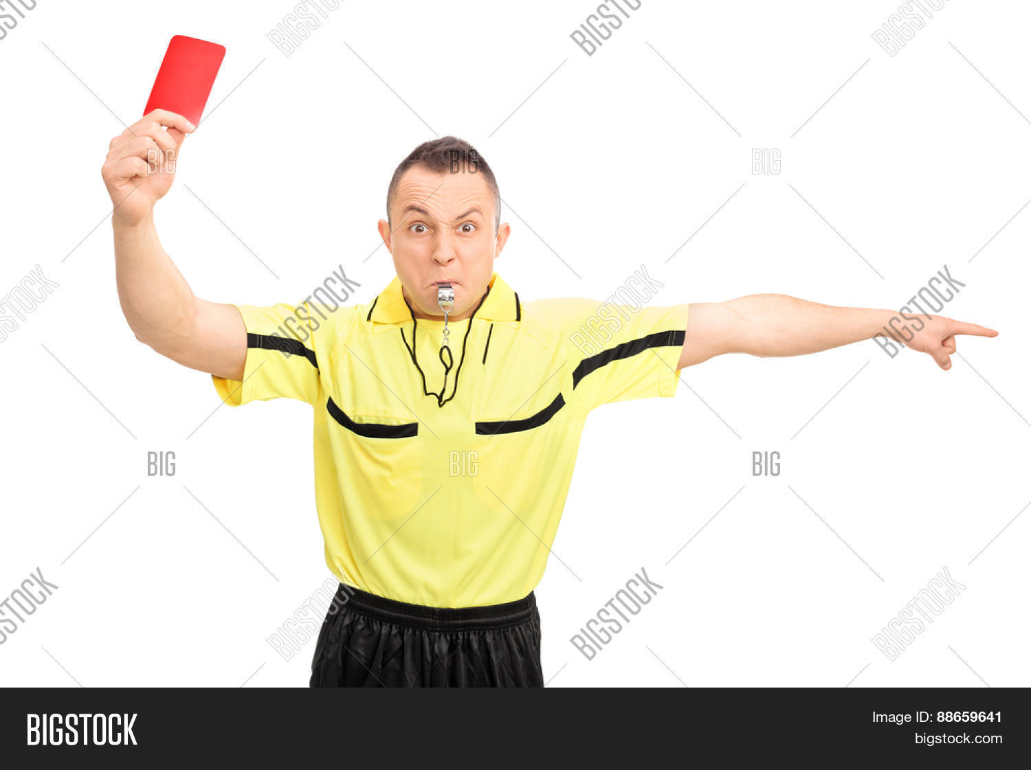 Angry Football Referee Image & Photo (Free Trial) | Bigstock