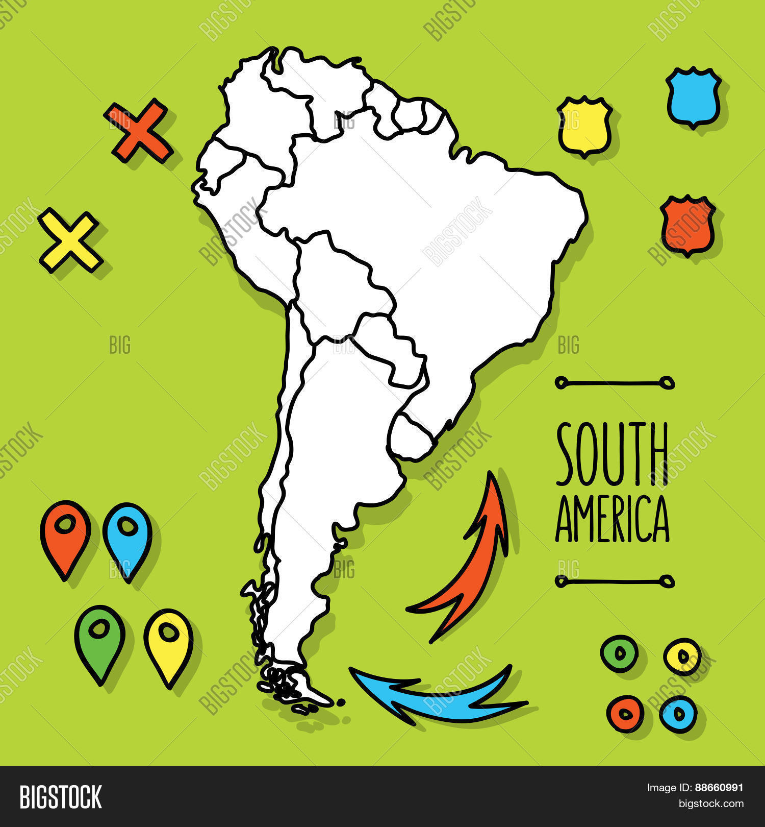 Cartoon Style Hand Vector & Photo (Free Trial) | Bigstock