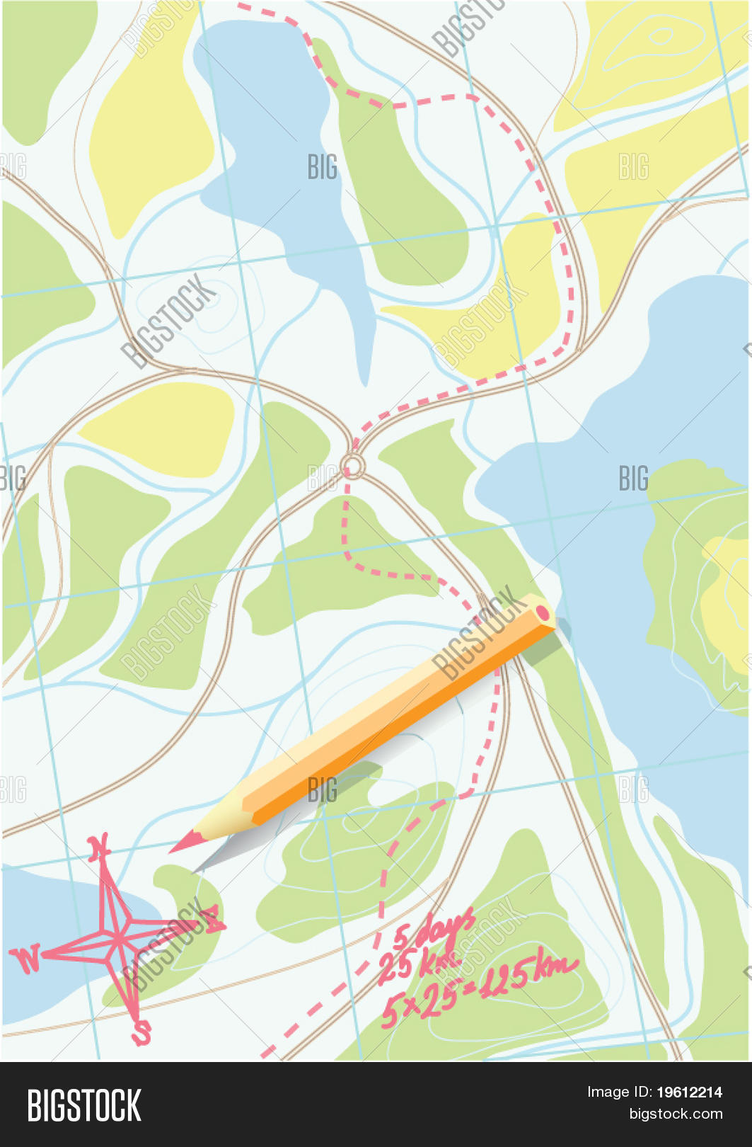 Vector y foto Mapa De Los Bosques (prueba gratis) | Bigstock