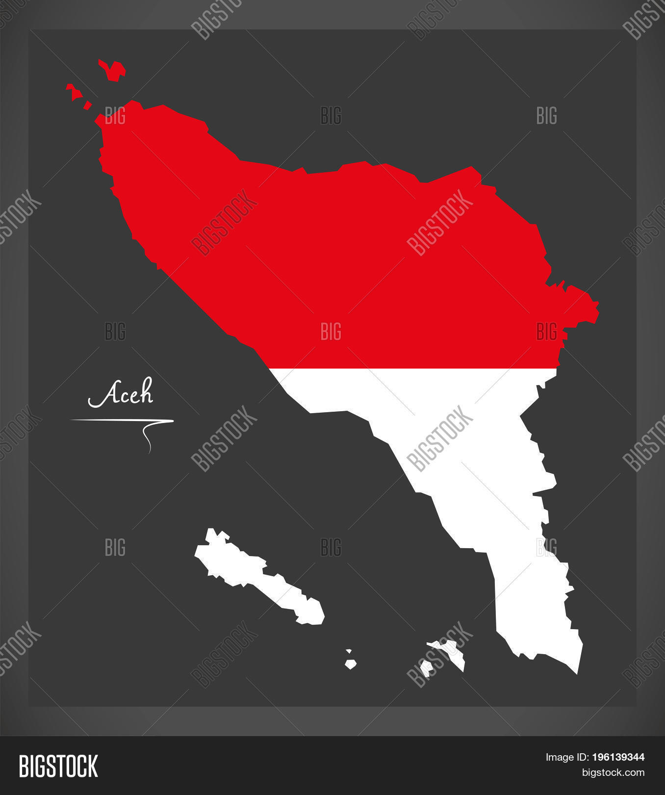 Aceh Indonesia Map Image & Photo (Free Trial) | Bigstock