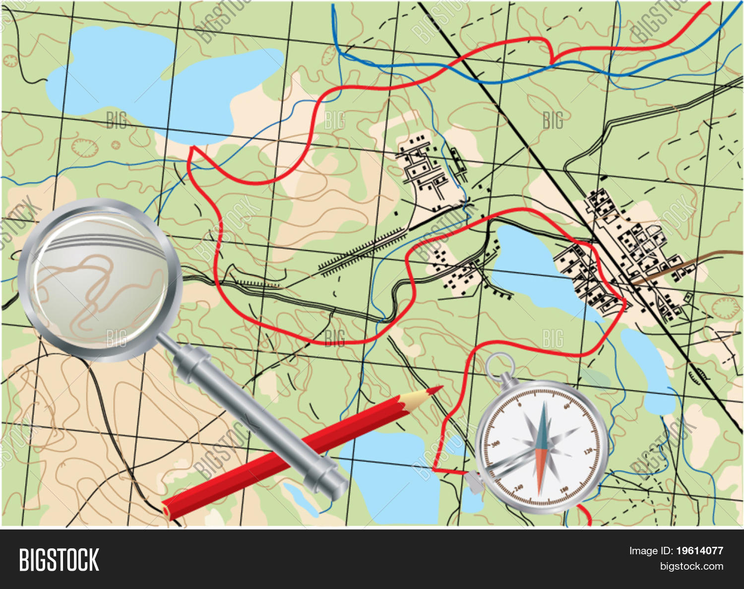Map Locality Laid Vector & Photo (Free Trial) | Bigstock
