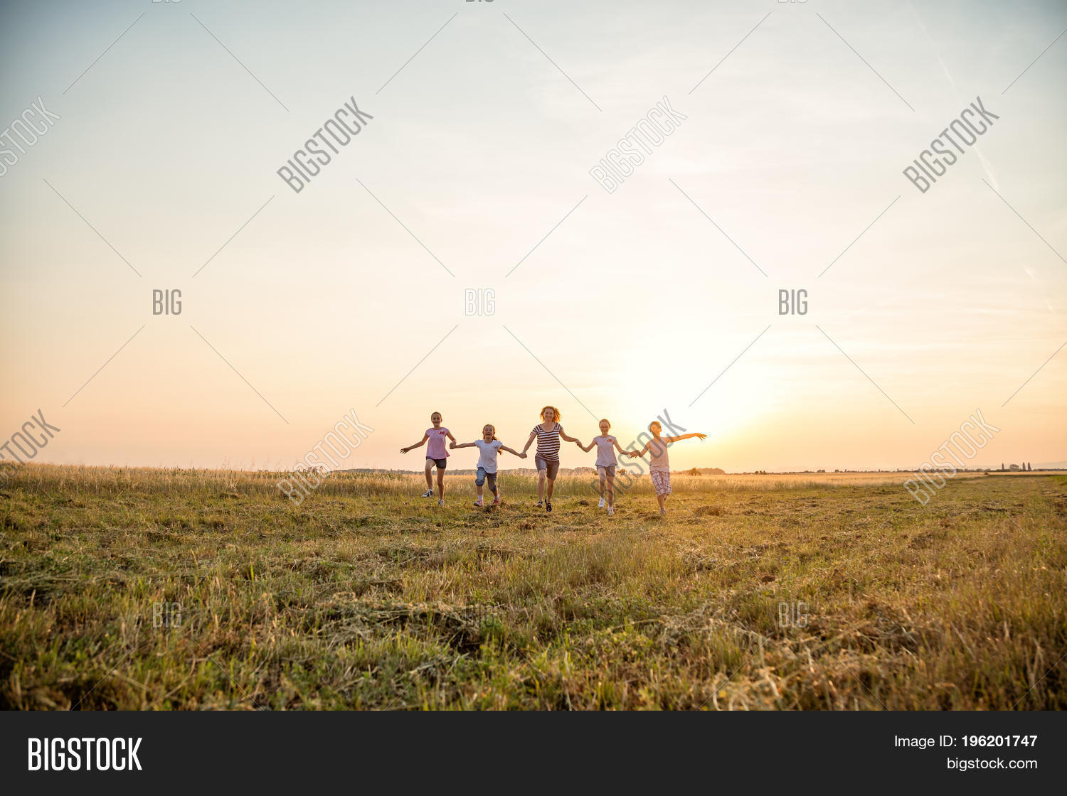 Mother Four Kids Image & Photo (Free Trial) | Bigstock
