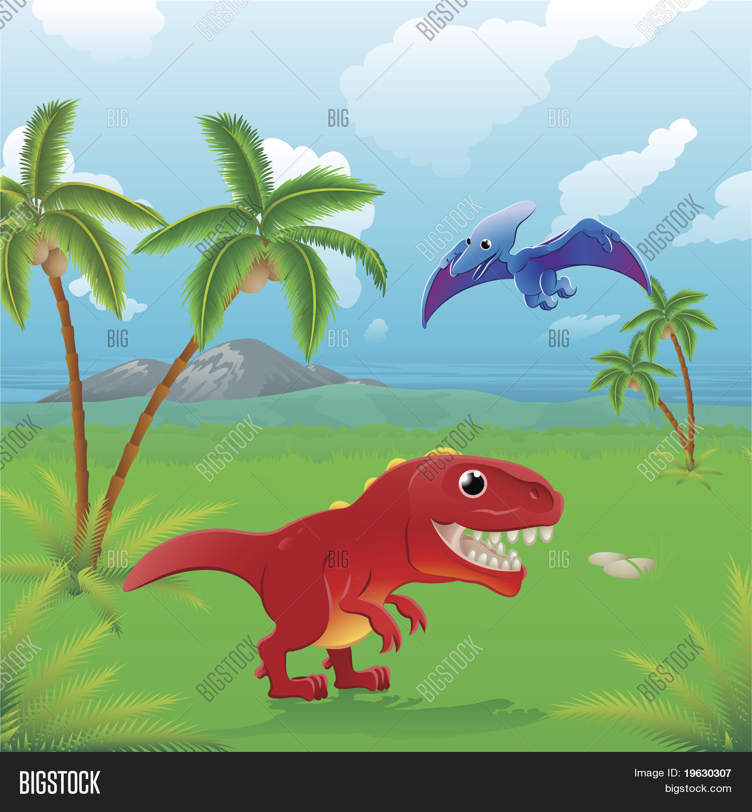 Cartoon Dinosaurs Vector & Photo (Free Trial) | Bigstock