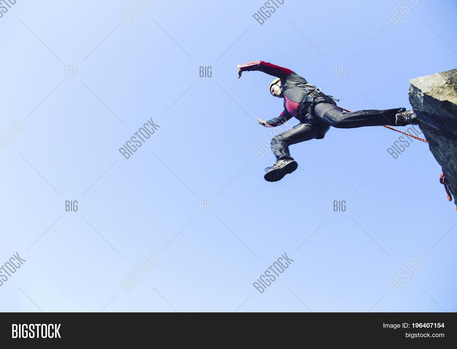 Jump Off Cliff Into Image & Photo (Free Trial) | Bigstock