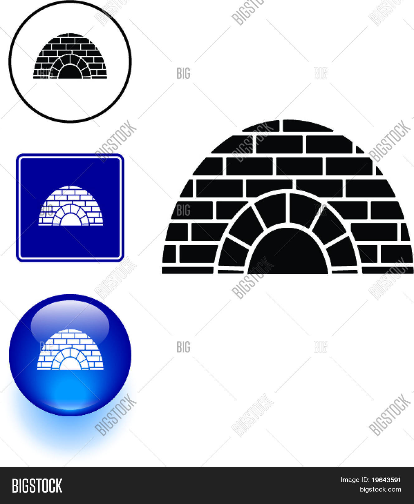 Igloo Symbol Sign Vector & Photo (Free Trial) | Bigstock