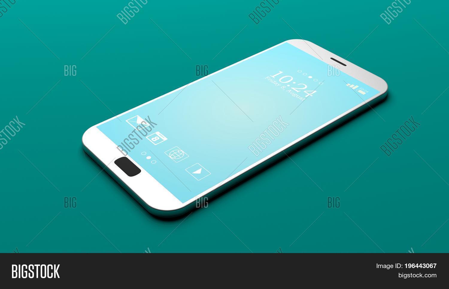 Smartphone Blue Screen Image & Photo (Free Trial) | Bigstock