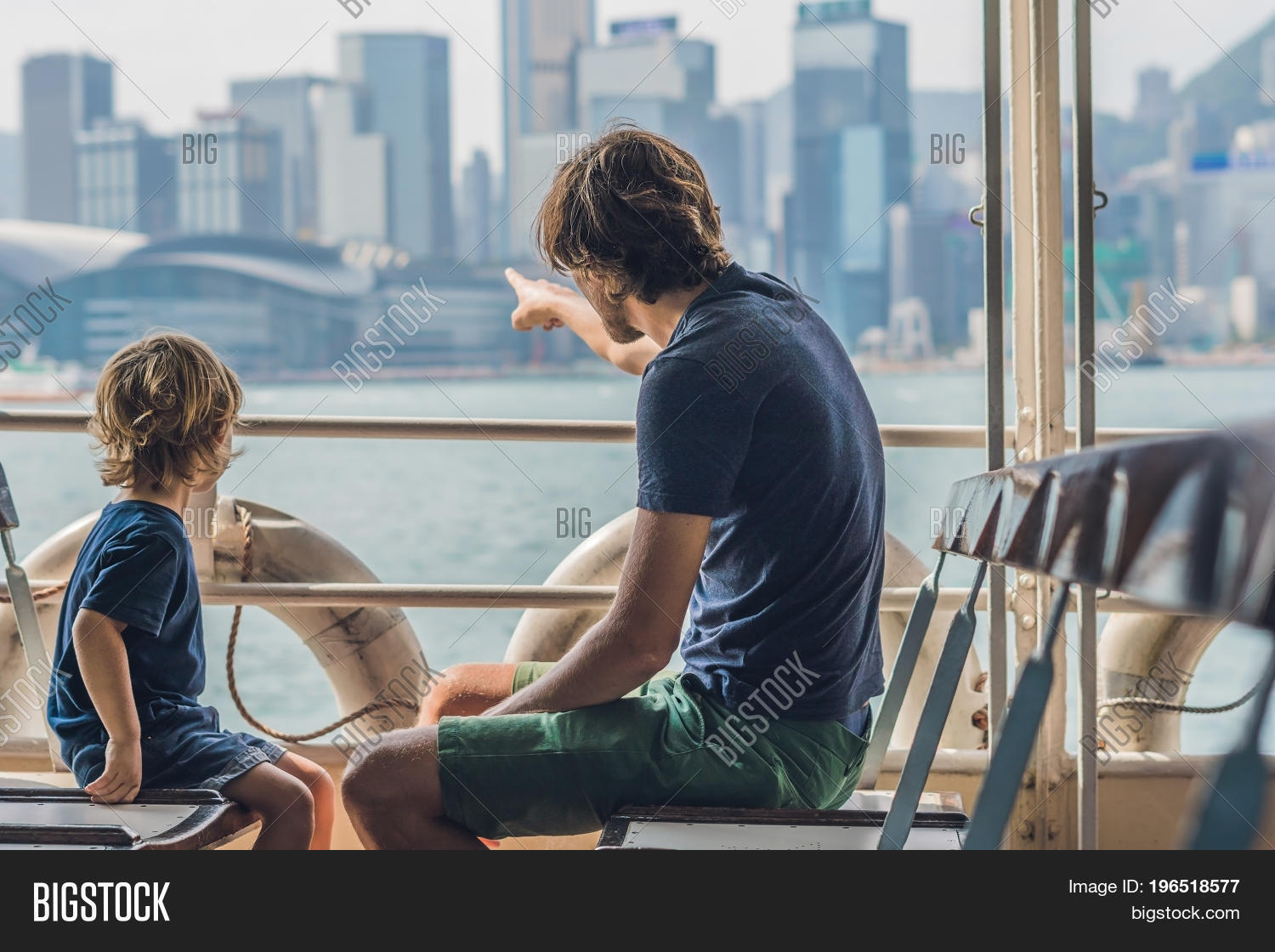 Father Son Swim By Image & Photo (Free Trial) | Bigstock