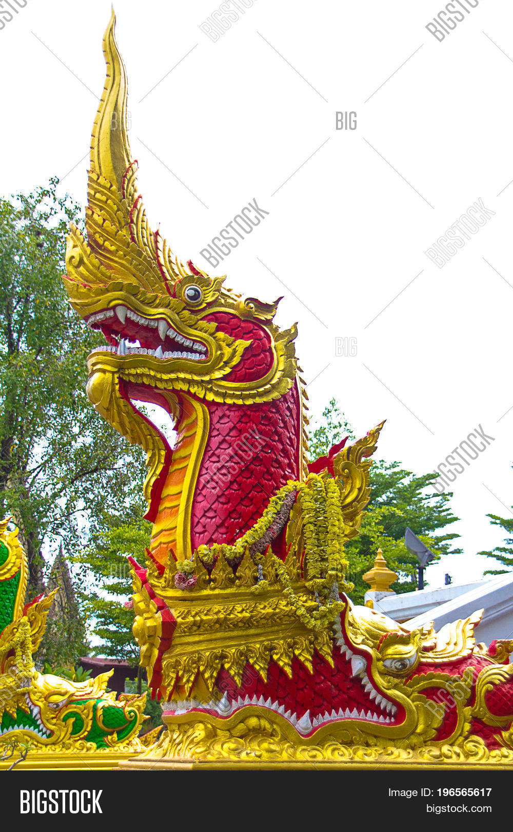 Red Naga Sculpture On Image & Photo (Free Trial) | Bigstock