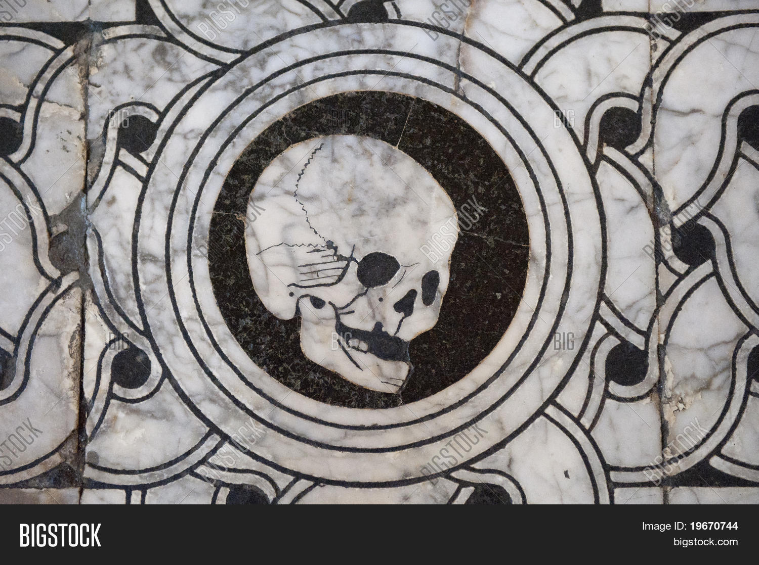 Skull Design On Marble Image & Photo (Free Trial) | Bigstock