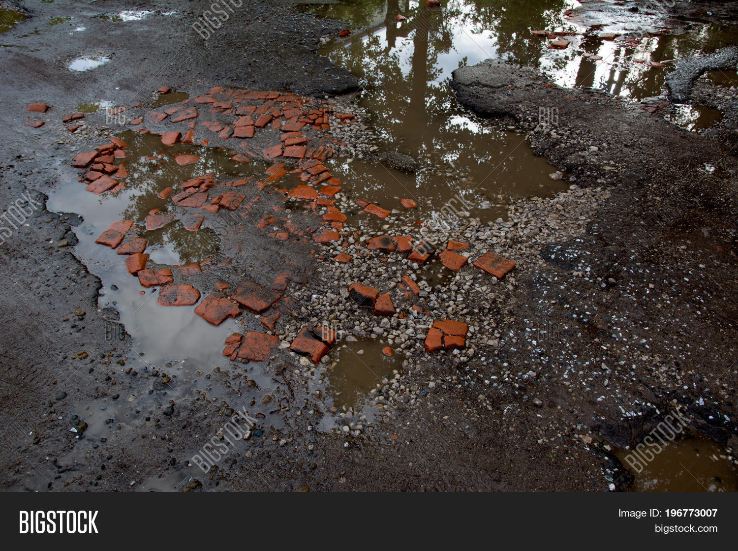 Photo Large Road Pit Image & Photo (Free Trial) | Bigstock