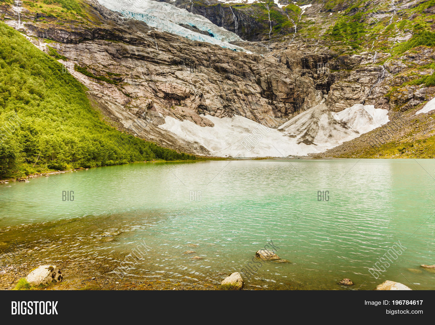 Boyabreen Glacier Lake Image & Photo (Free Trial) | Bigstock