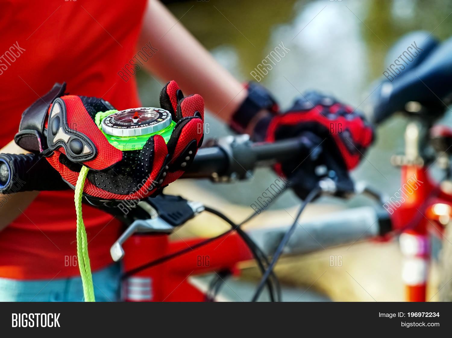 Bicycle Compass Hands Image & Photo (Free Trial) | Bigstock