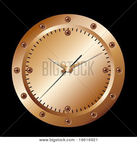 Wall Clock. Vector Vector & Photo (Free Trial) | Bigstock
