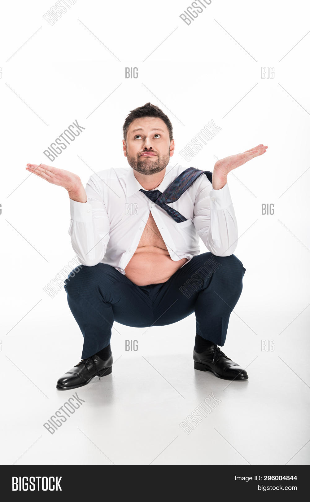 Confused Overweight Image & Photo (Free Trial) | Bigstock