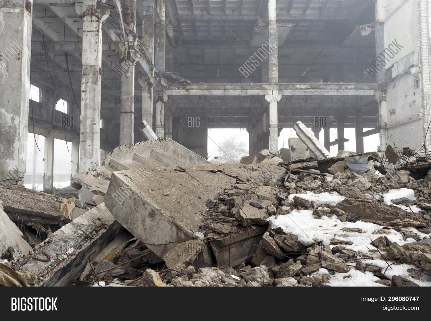 Destroyed Big Concrete Image & Photo (Free Trial) | Bigstock
