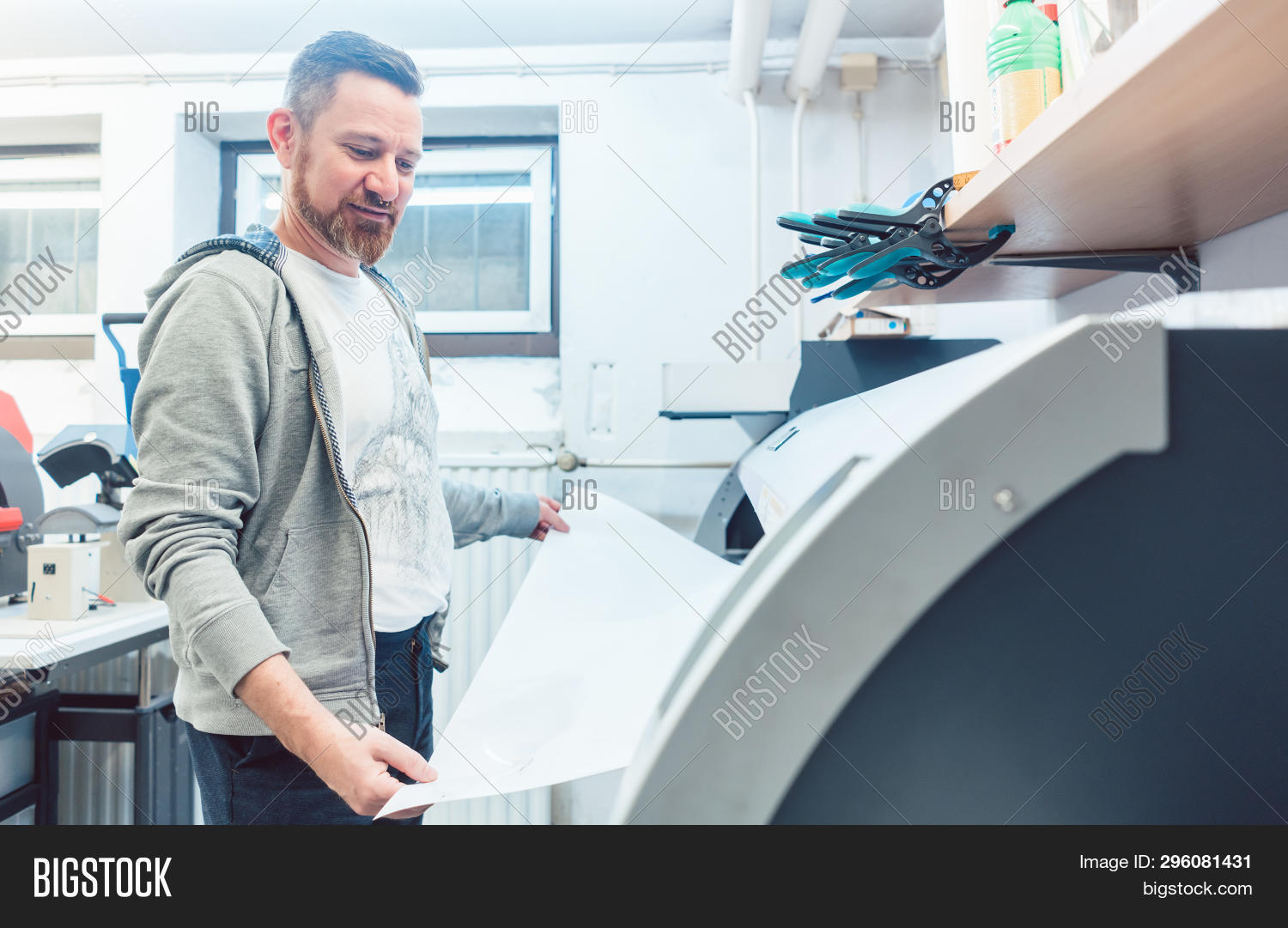 Man Working On Large Image & Photo (Free Trial) | Bigstock