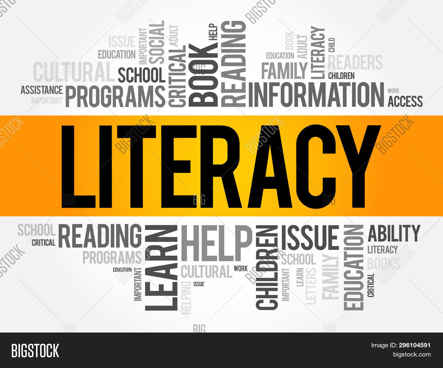 Literacy Word Cloud Image & Photo (Free Trial) | Bigstock