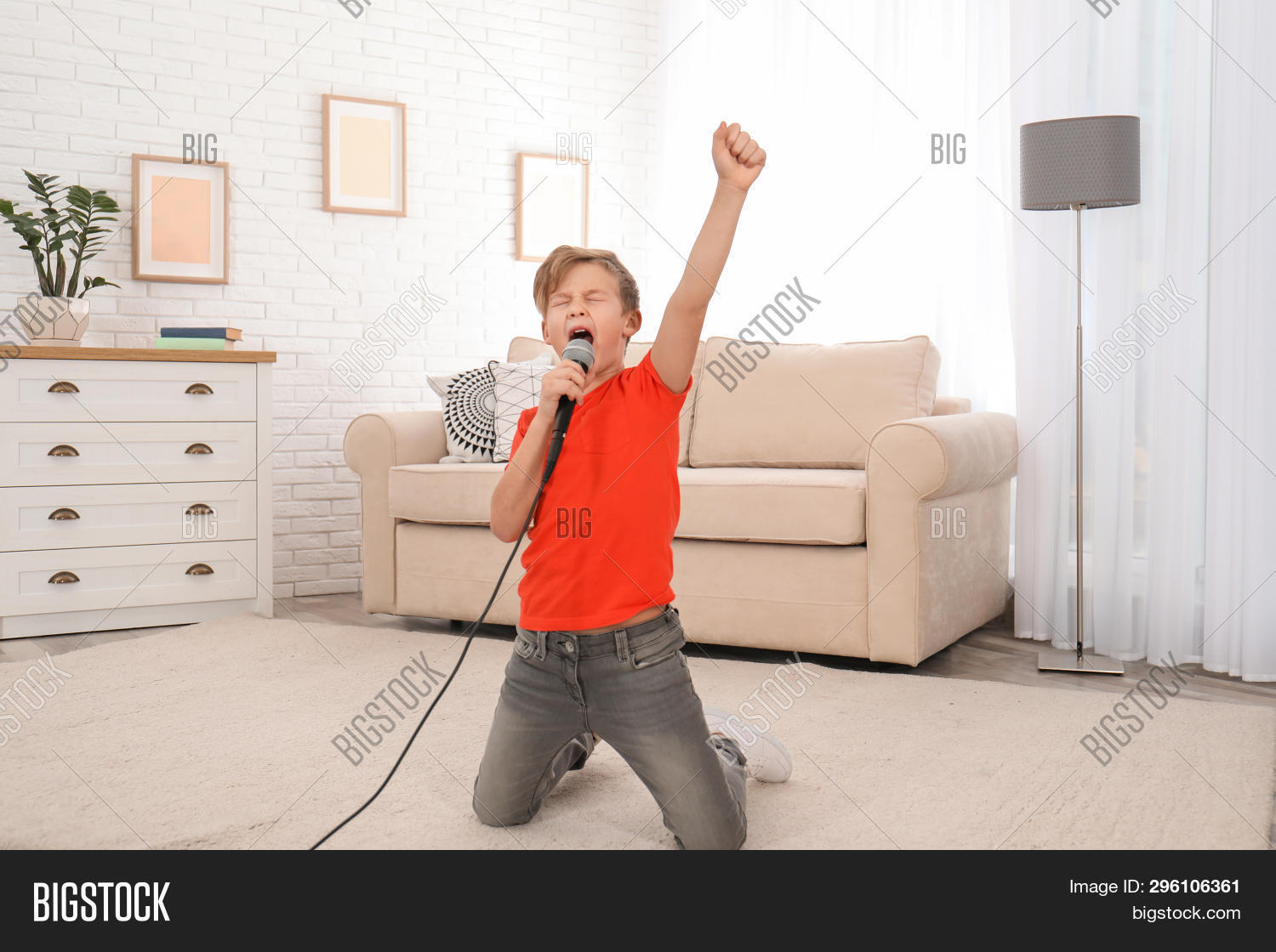 Cute Boy Singing Image & Photo (Free Trial) | Bigstock