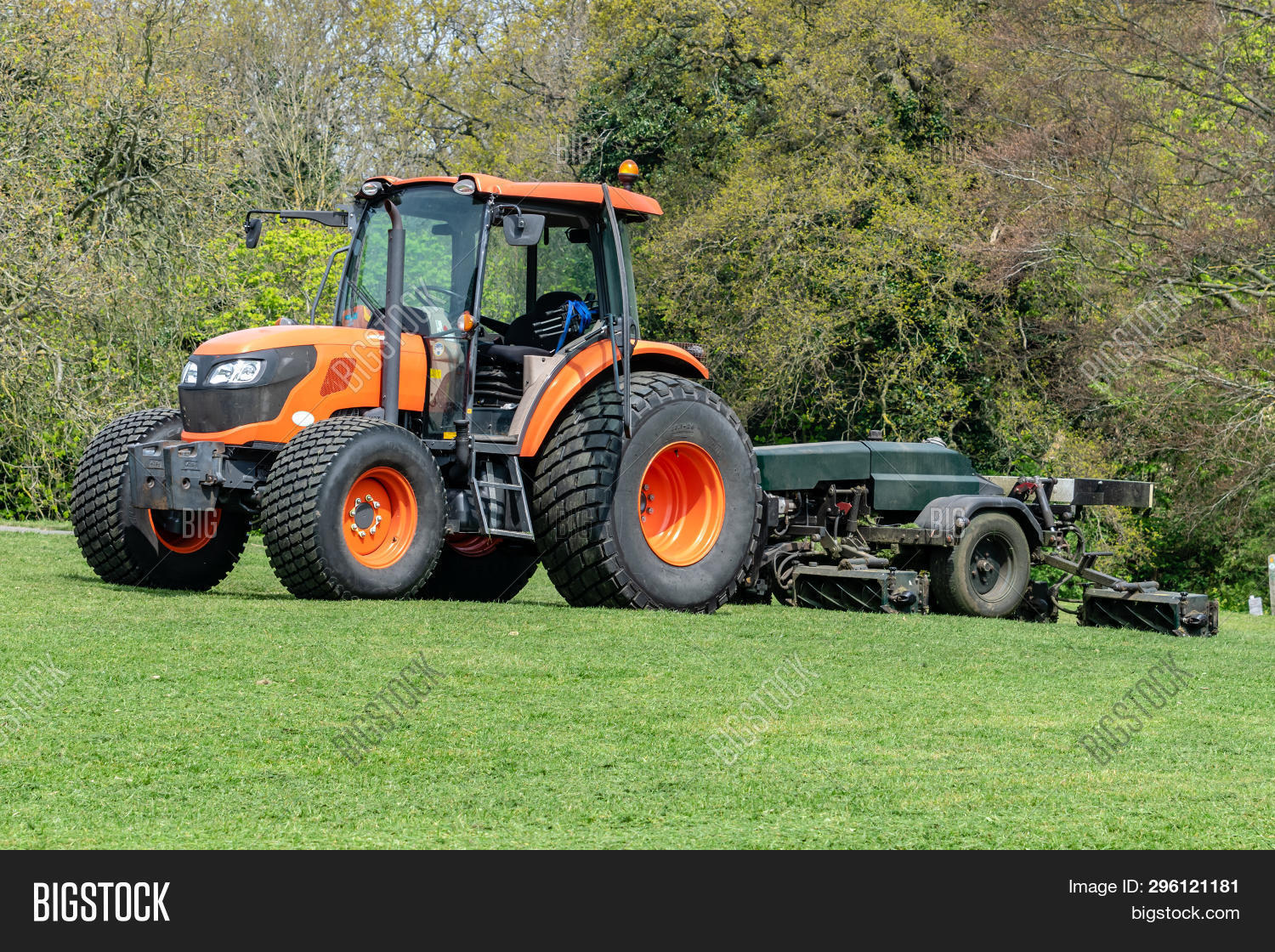 Orange Tractor Image & Photo (Free Trial) | Bigstock