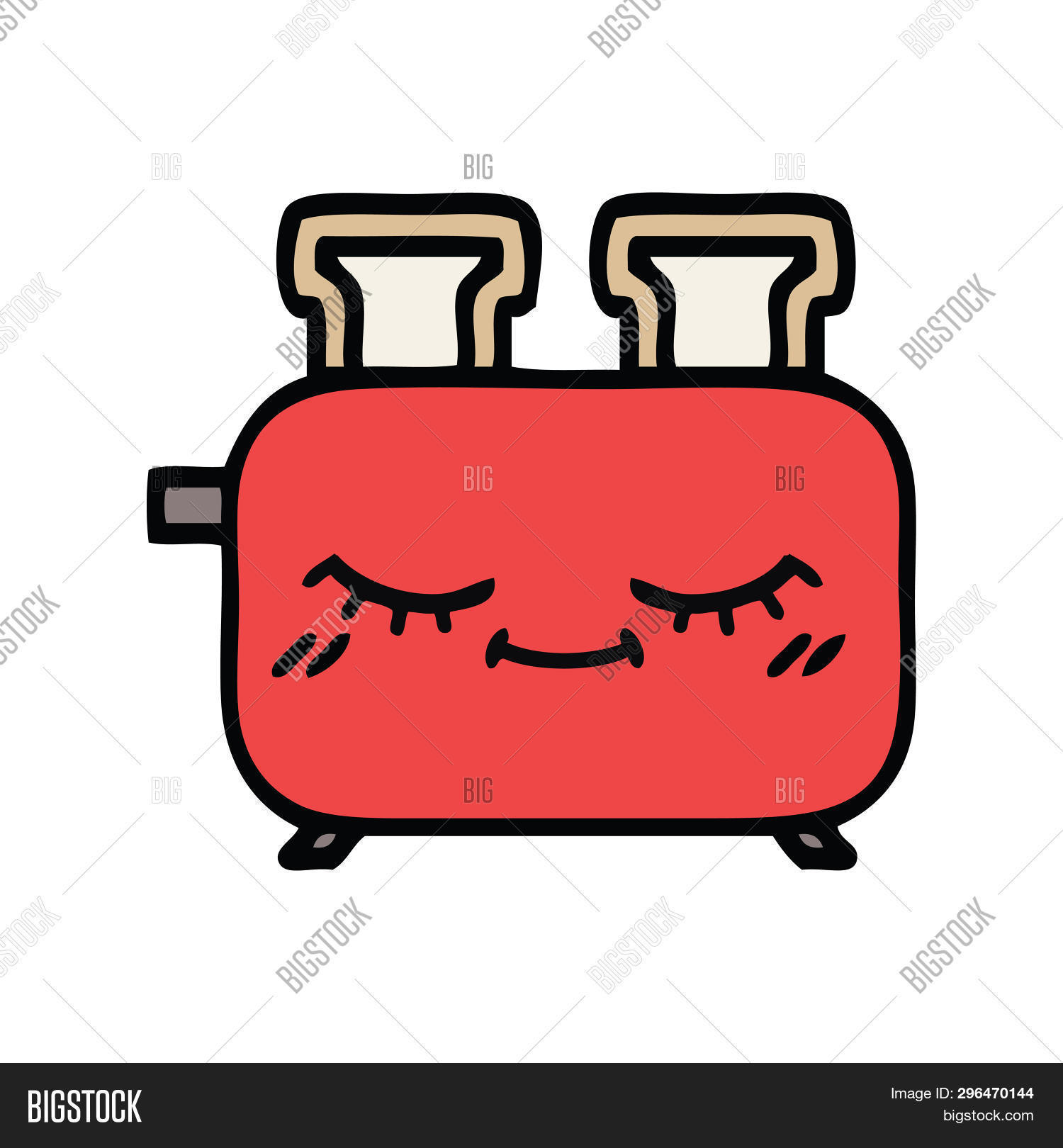 Cute Cartoon Toaster Image & Photo (Free Trial) | Bigstock