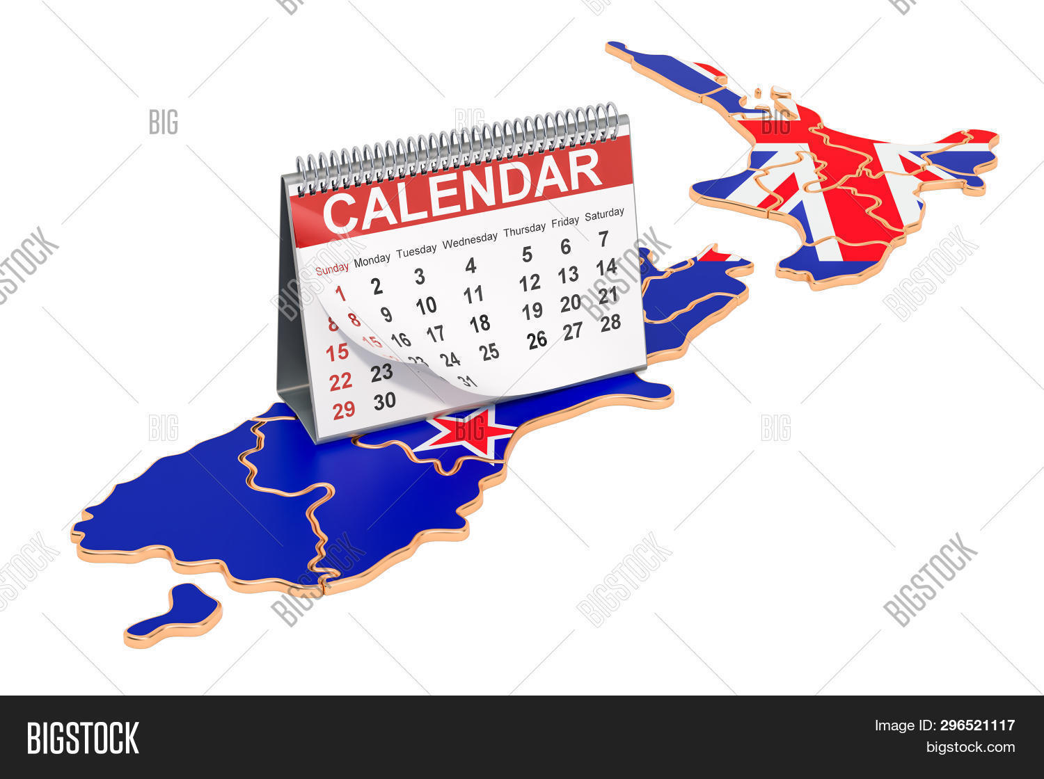 Desk Calendar On Map Image & Photo (Free Trial) | Bigstock