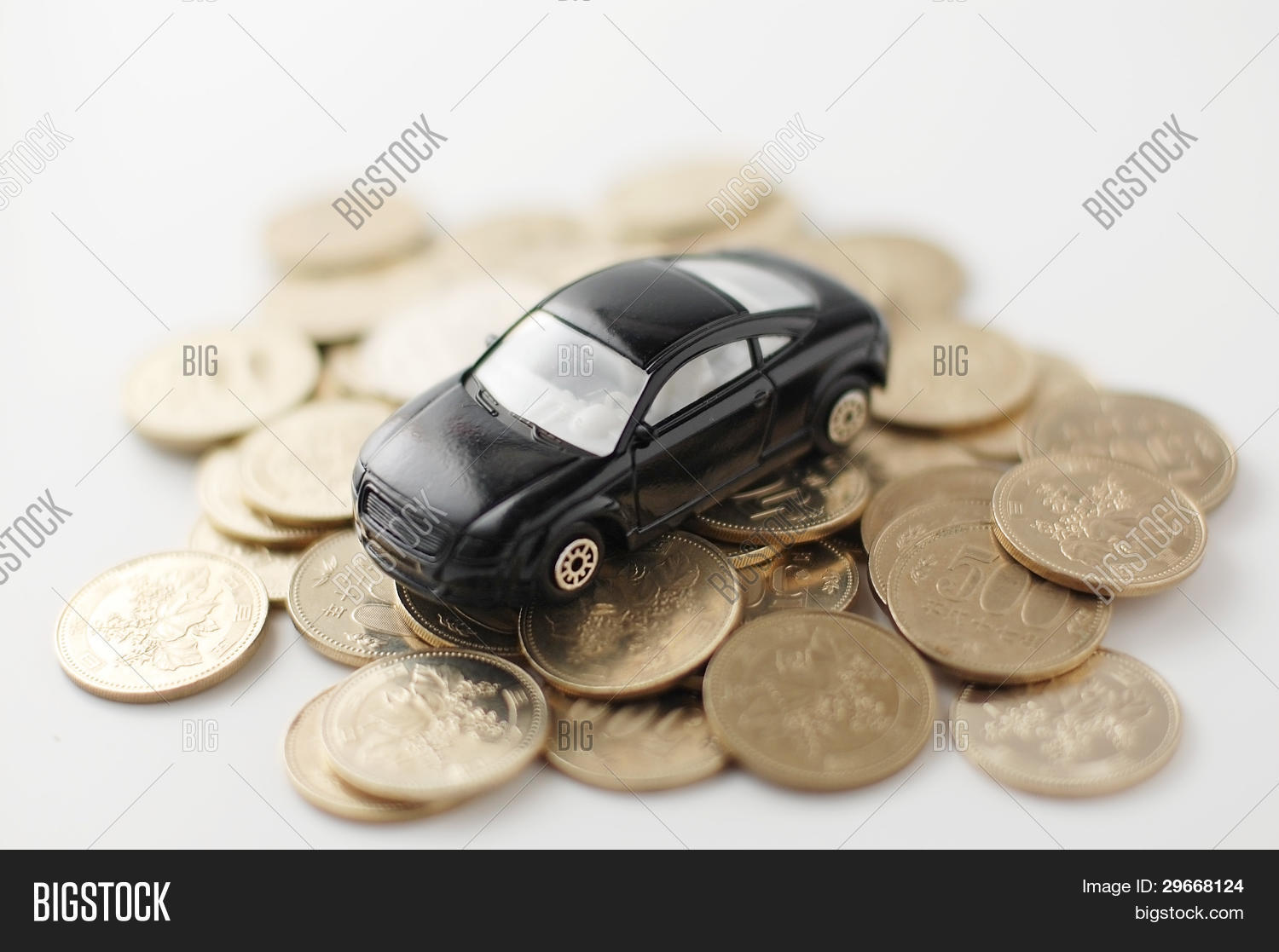 Stacked Coins Toy Car Image & Photo (Free Trial) | Bigstock
