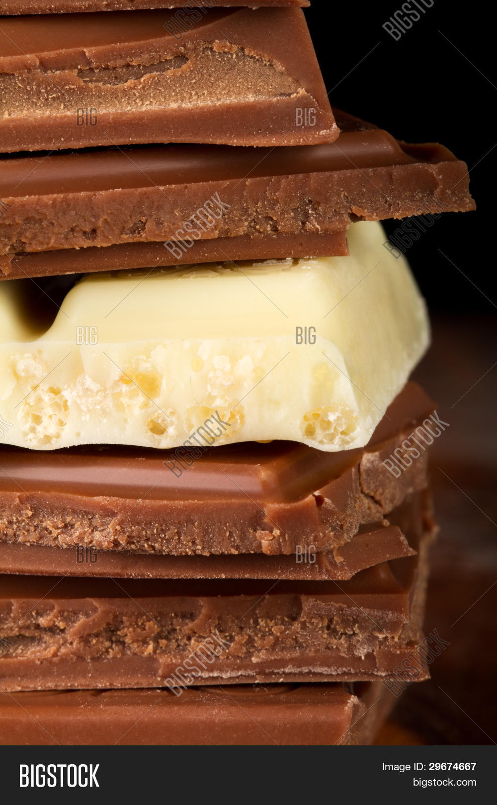 Chocolate Stack Dark Image & Photo (Free Trial) | Bigstock