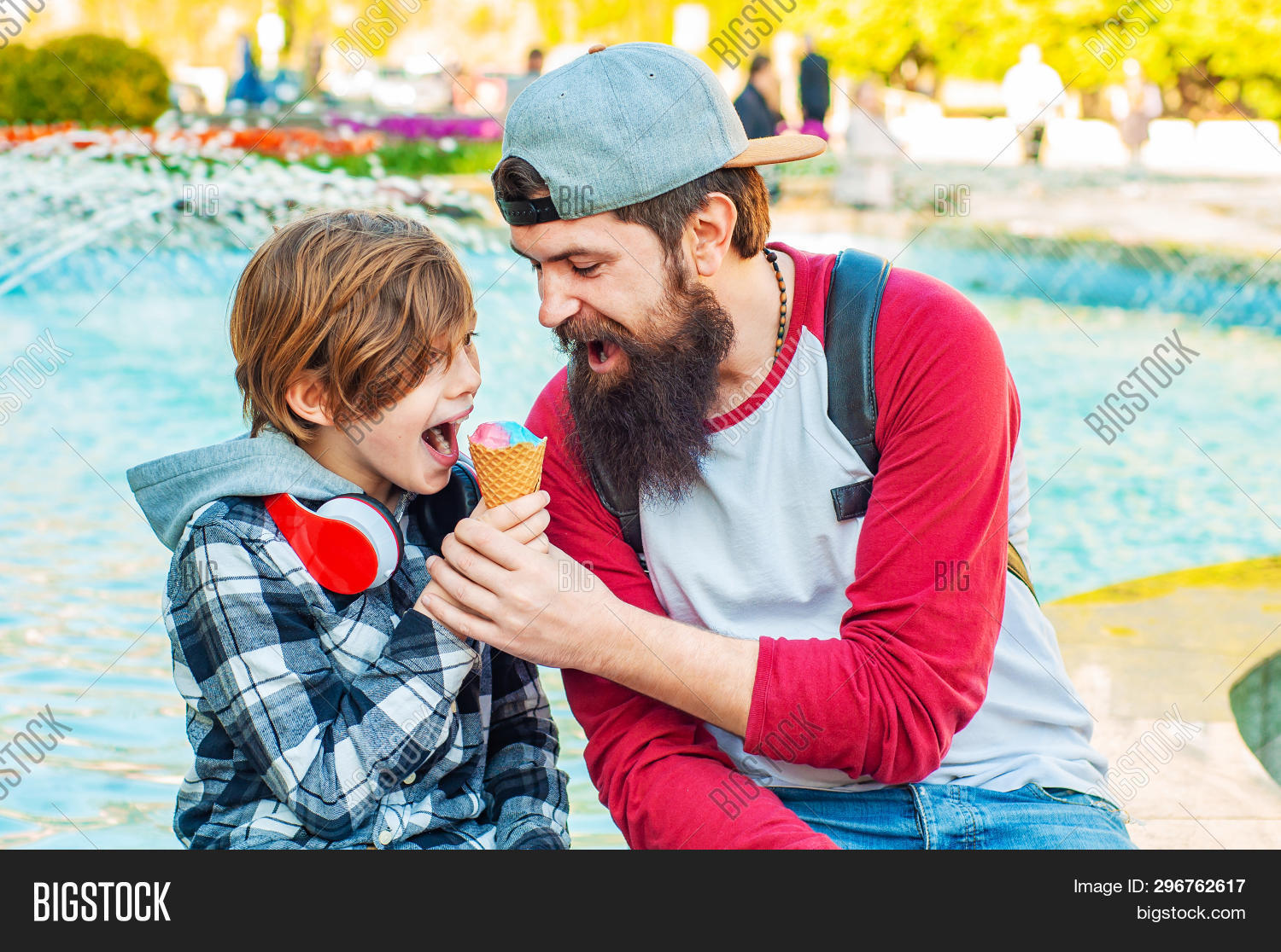 Son Teenager Dad Eat Image & Photo (Free Trial) | Bigstock