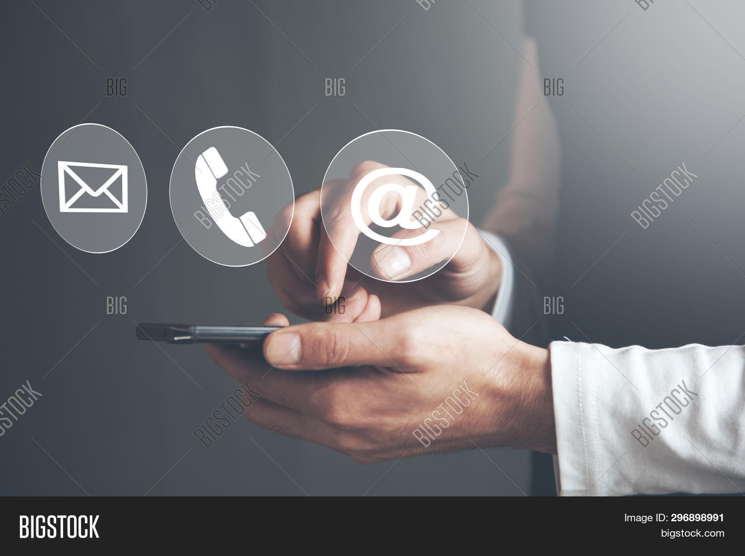 Man Hand Phone Contact Image & Photo (Free Trial) | Bigstock