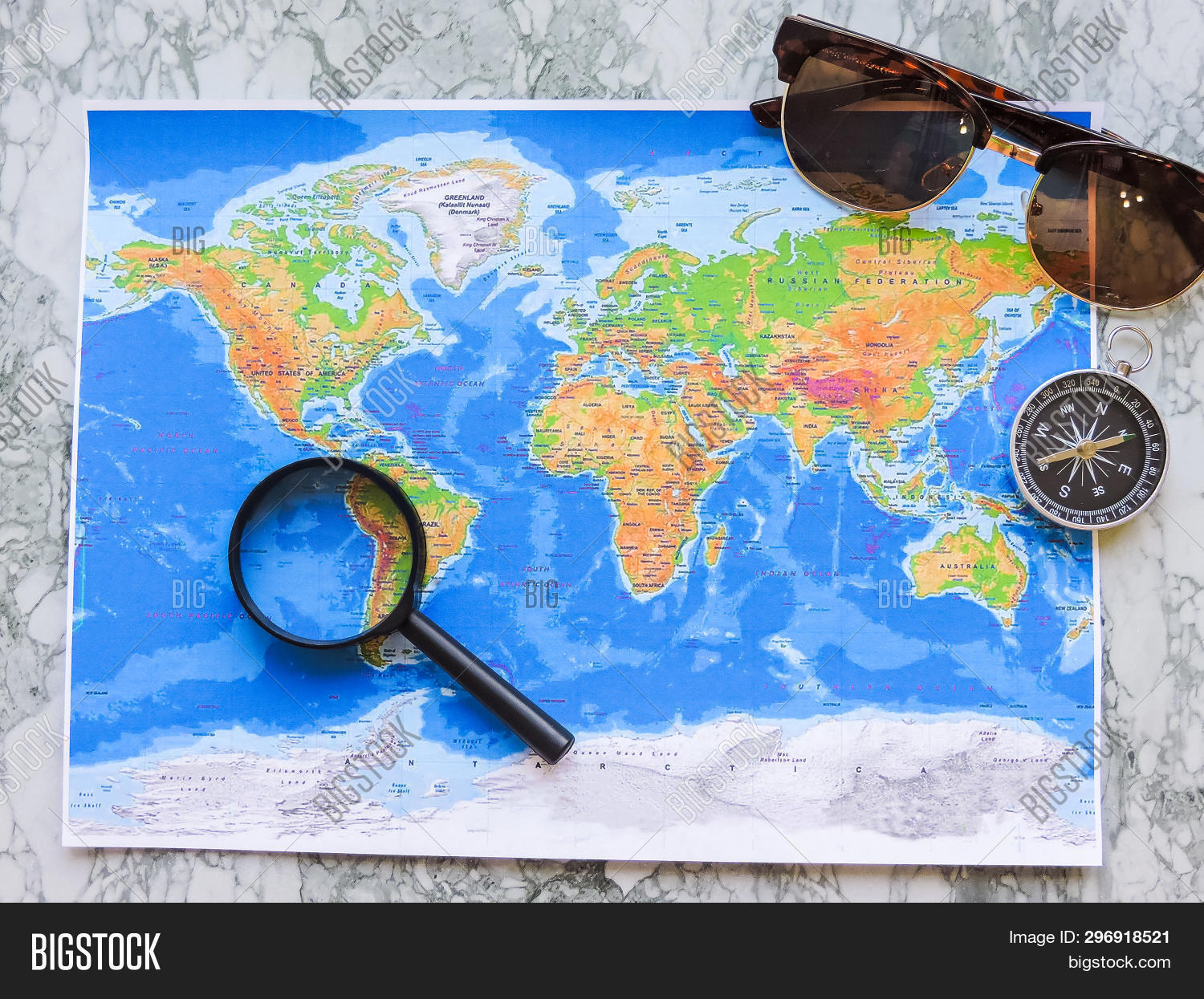 Top View Map Items. Image & Photo (Free Trial) | Bigstock