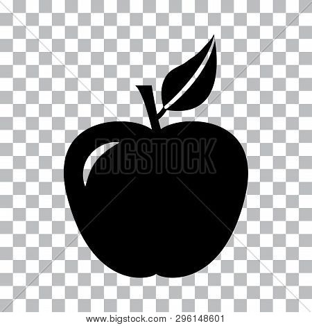 Black Apple Icon On Vector & Photo (Free Trial) | Bigstock
