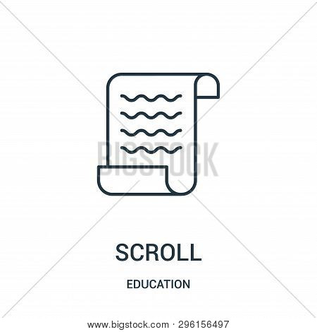 Scroll Icon Vector