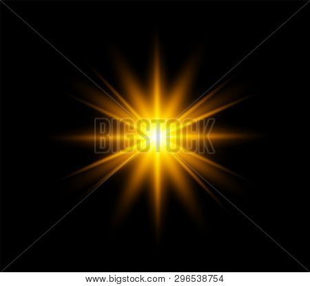 Yellow Glowing Light Vector & Photo (Free Trial) | Bigstock