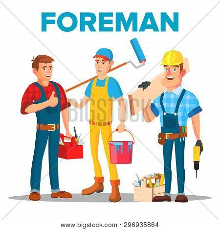 Character Foreman Vector & Photo (Free Trial) | Bigstock