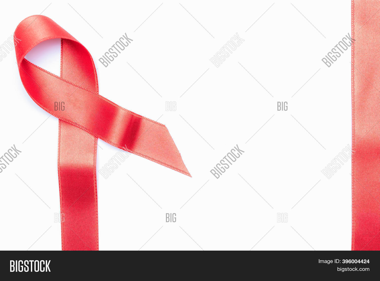 Aid Ribbon Silk. Red Image & Photo (Free Trial) | Bigstock