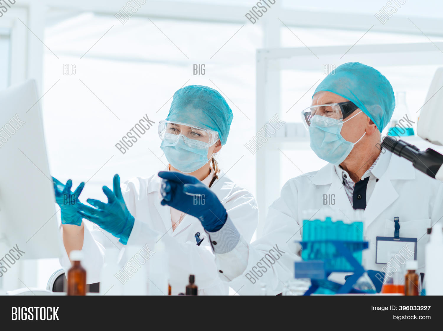 Group Scientists Using Image & Photo (Free Trial) | Bigstock