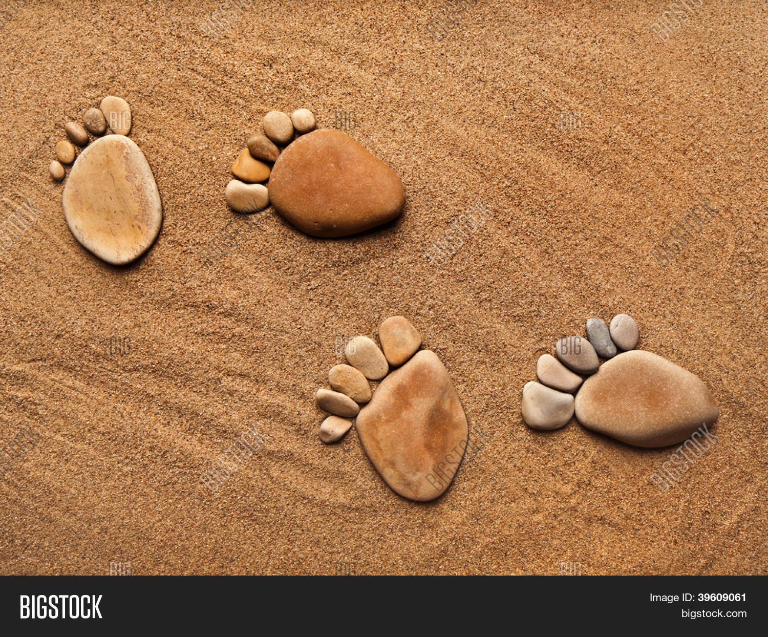 Trace Feet Steps Made Image & Photo (Free Trial) | Bigstock