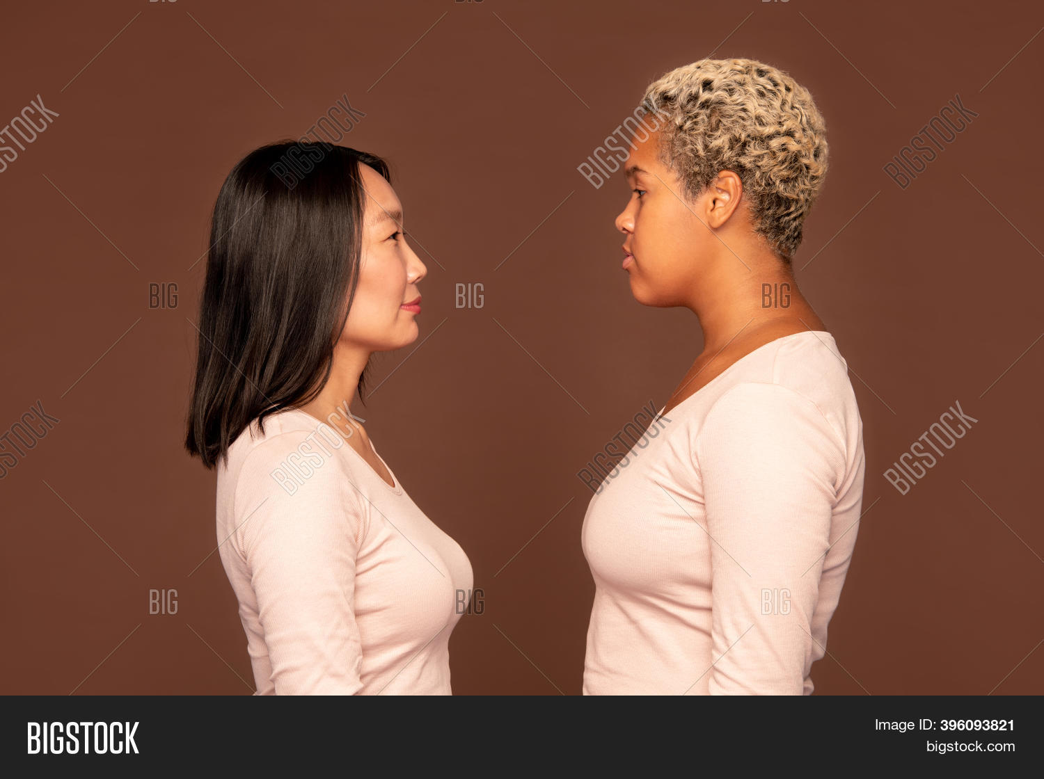 Side View Two Young Image & Photo (Free Trial) | Bigstock