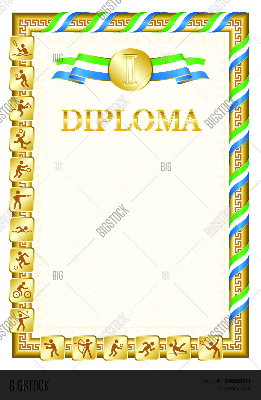Vertical Diploma Vector & Photo (Free Trial) | Bigstock