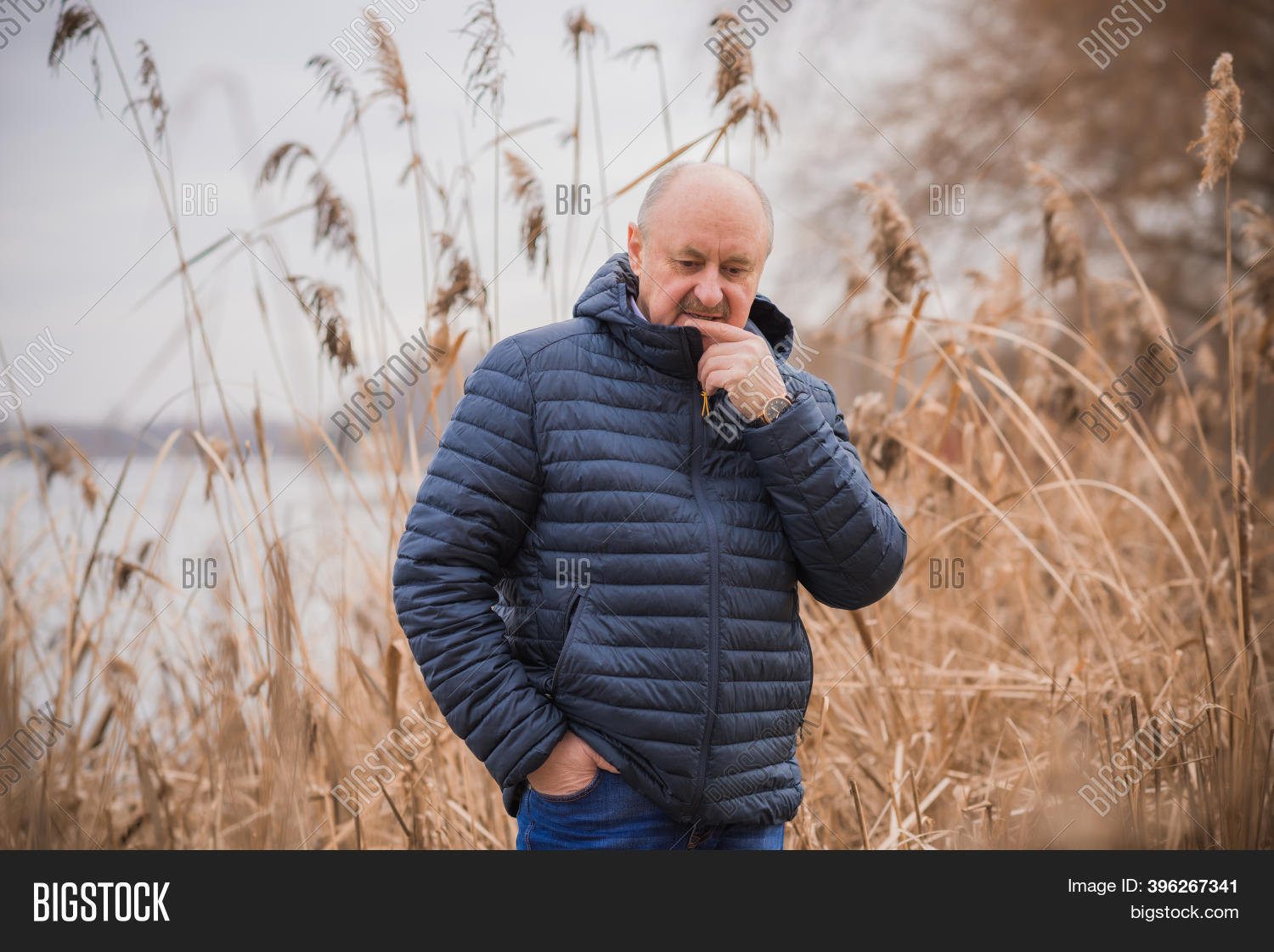 Senior Man Grief Image & Photo (Free Trial) | Bigstock
