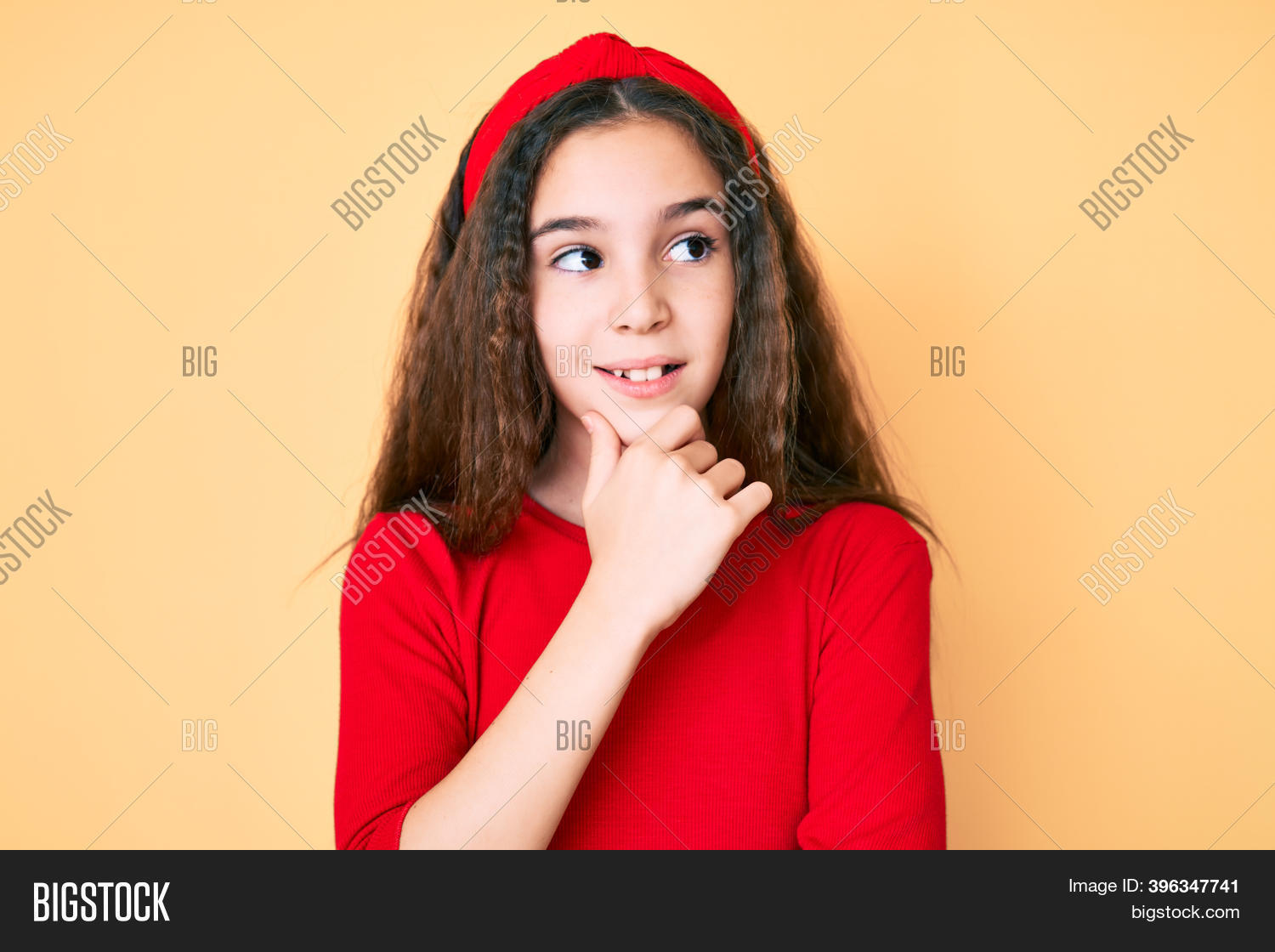 Hispanic Child Thinking