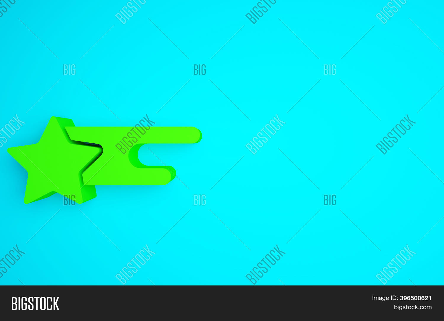 Green Falling Star Image & Photo (Free Trial) | Bigstock