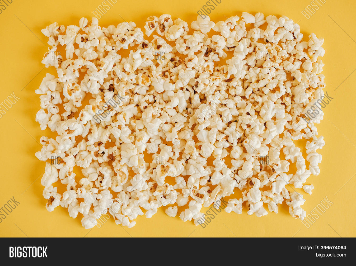 Popcorn On Yellow Image & Photo (Free Trial) | Bigstock